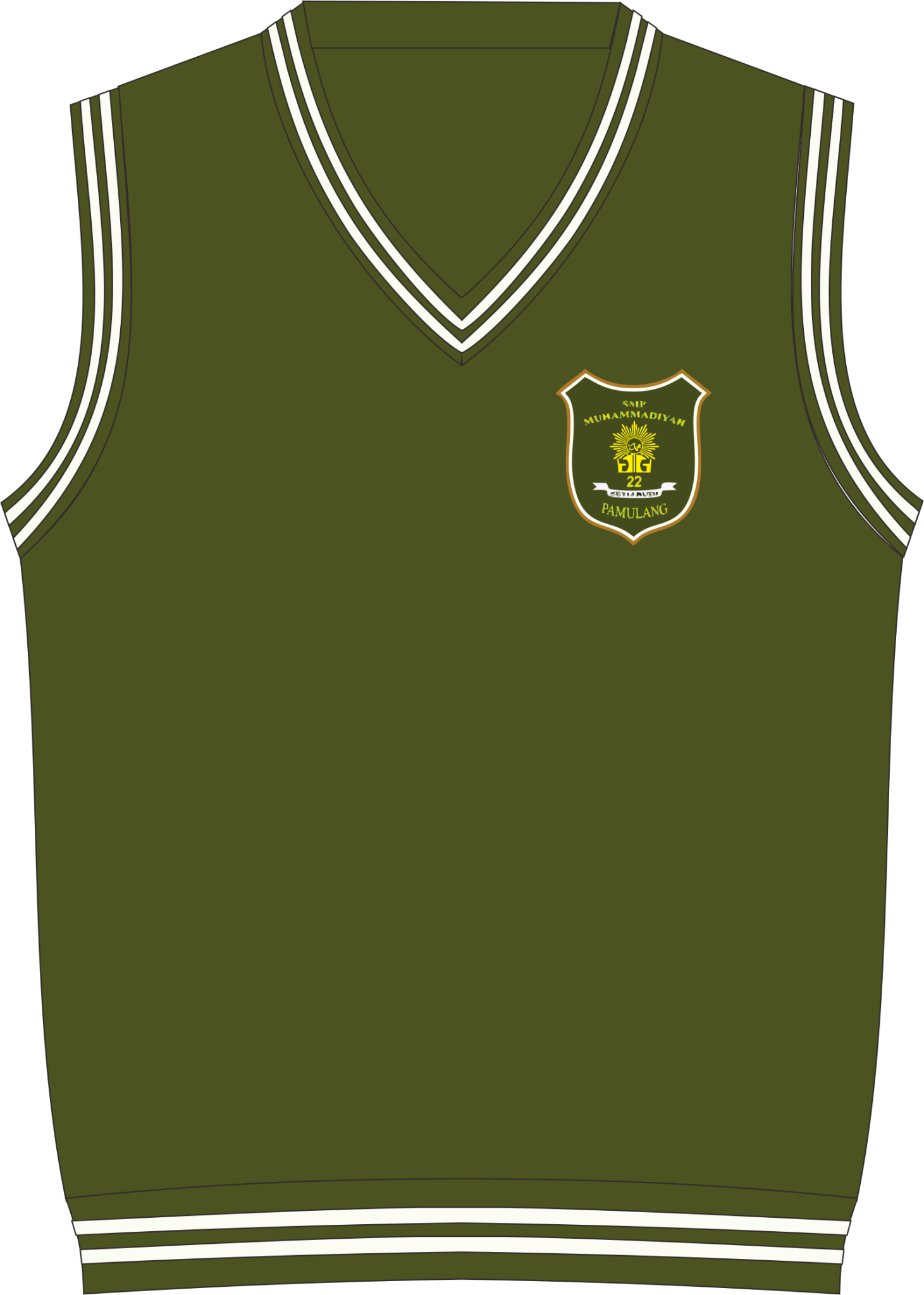 Desain Rompi Rajut Muhammadiyah Pamulang - Stars Konveksi