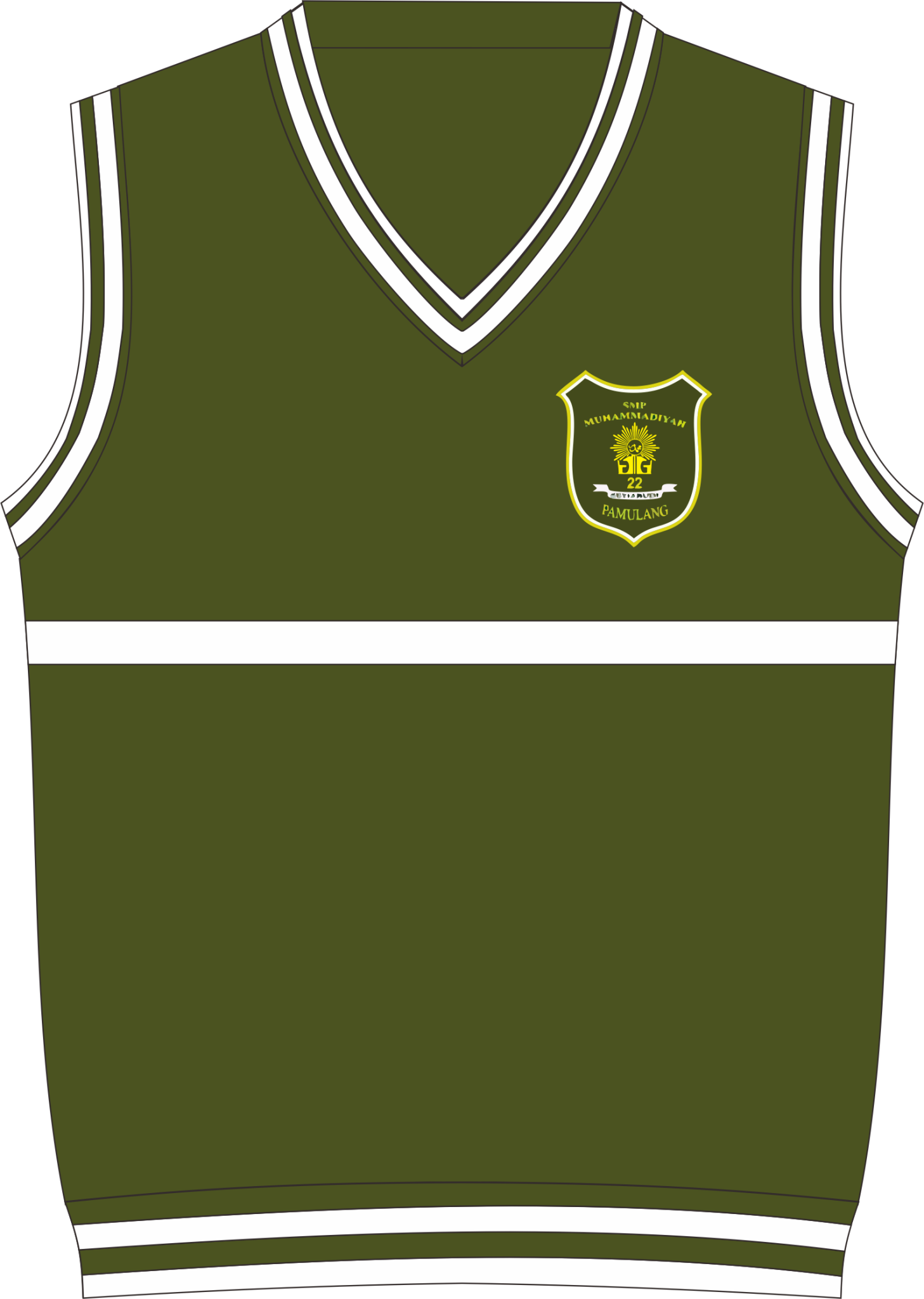 Desain Rompi Rajut Muhammadiyah Pamulang - Stars Konveksi