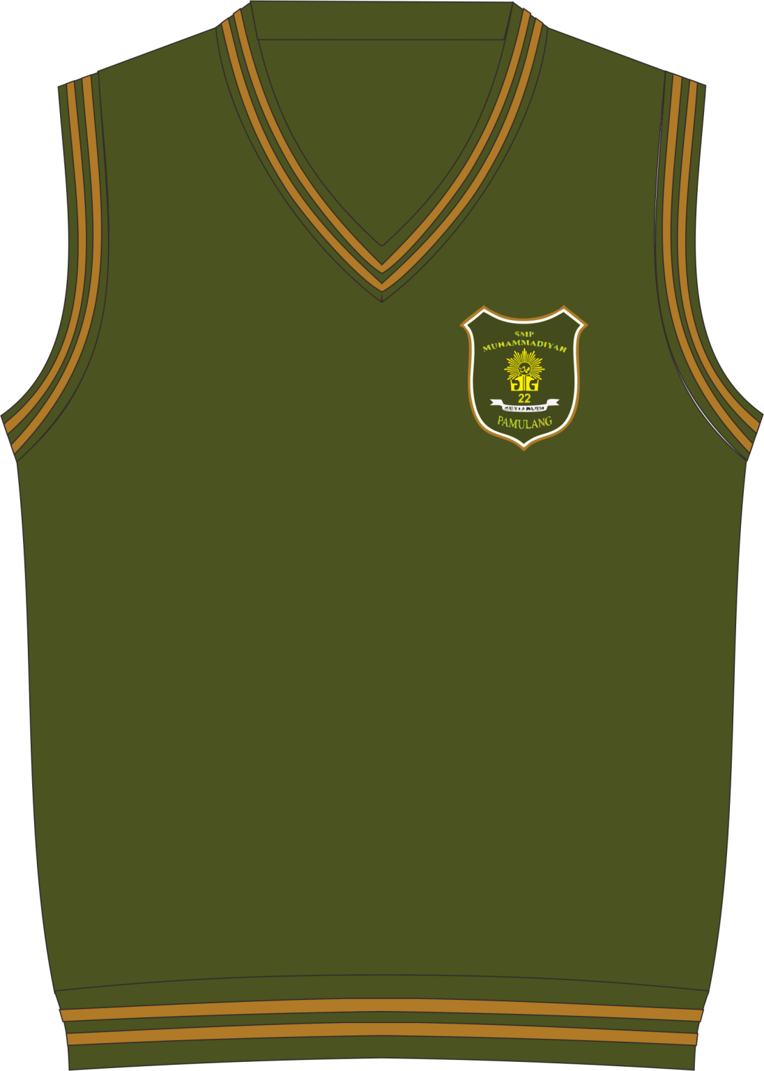 Desain Rompi Rajut Muhammadiyah Pamulang - Stars Konveksi